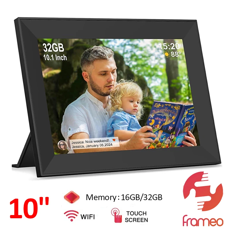 WiFi-Digital-Picture-Frame-10-1Inch-IPS-Touch-Screen-Smart-Cloud-Photo ...