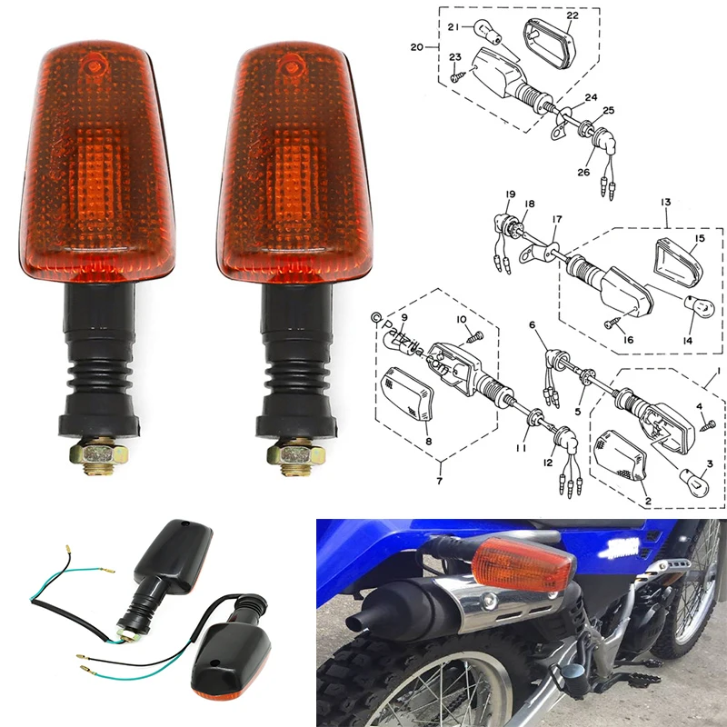 2-4-Pcs-Motorcycle-Tail-Brake-Rear-Turn-Signal-Light-Lamps-For-Yamaha ...