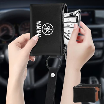 Moto Keychain Leather bag Credit Card Driver License Wallet For Yamaha ...