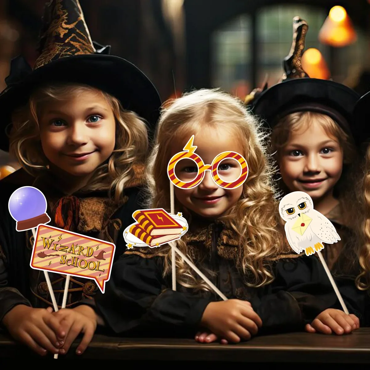 25 Pcs Magical Wizard Decorations Photo Booth Props Wizard Potter Theme ...