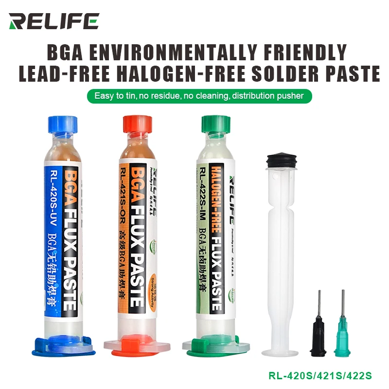 RELIFE RL 420S UV RL 421S OR RL 422S IM Flux BGA PCB บัดกรีเชื่อมขั้น ...
