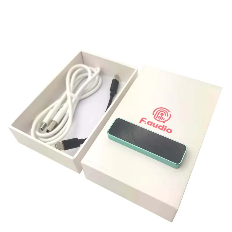 F. AUDIO KS01 OLED ディスプレイ XMOS+ES9038Q2M デコードヘッドフォンアンプ USB ケーブル付き ...