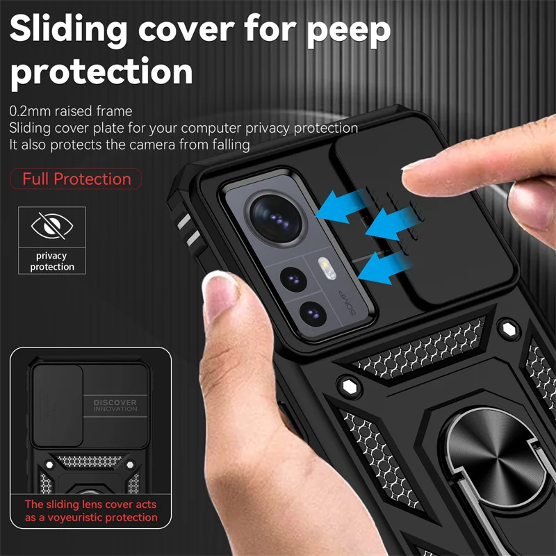 Slide-Camera-Protect-Armor-Phone-Case-For-Xiaomi-12-Pro-Mi-12-12X-Xiomi ...