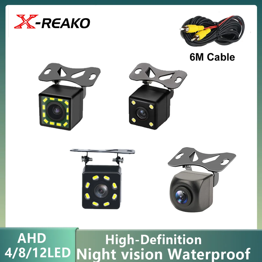 X-REAKO-Car-Rear-View-Camera-4-8-12LED-Night-Vision-Reversing-Automatic ...