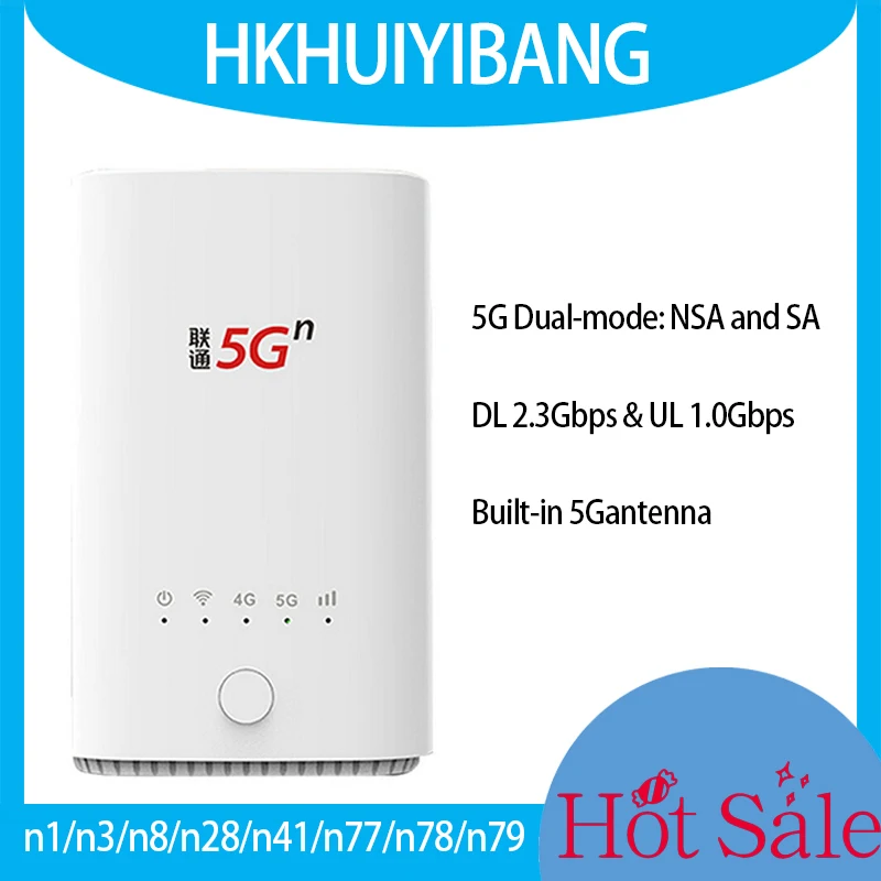 SIM 카드 슬롯 포함 언락 VN007 + 5G CPE 와이파이 라우터, 2.3Gbps 듀얼 밴드 2.4/5GHz 기가비트 와이파이 5G NSA SA 홈 모뎀, 4G LTE 라우터
