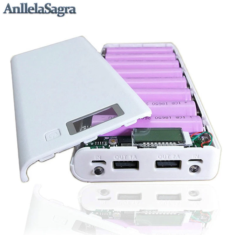 18650 Battery Charger Holder Power Bank Box | Diy Power Bank 18650 ...