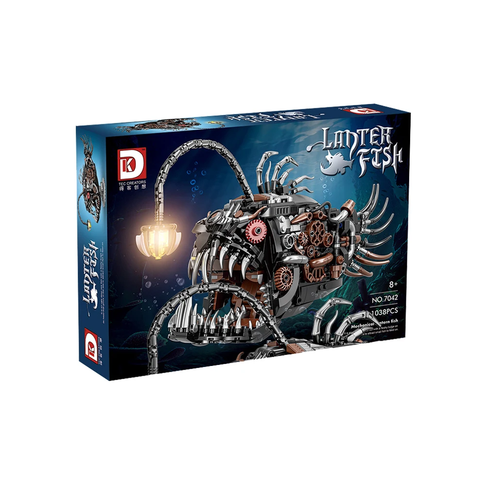 IN-STOCK-7042-MOC-Technical-Mechanical-Lantern-Fish-Building-Blocks ...