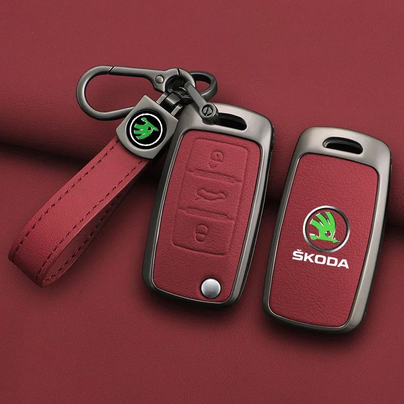 Zinc Alloy Leather Car Remote Key Case Cover Protector Shell Fob For ...