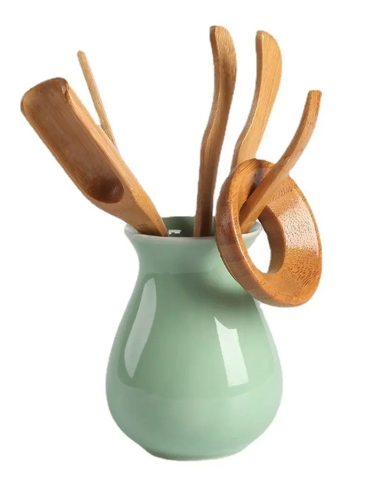 5Pcs/set Tea Ceremony Utensils Set Bamboo Teaspoons tea Needle Tea ...