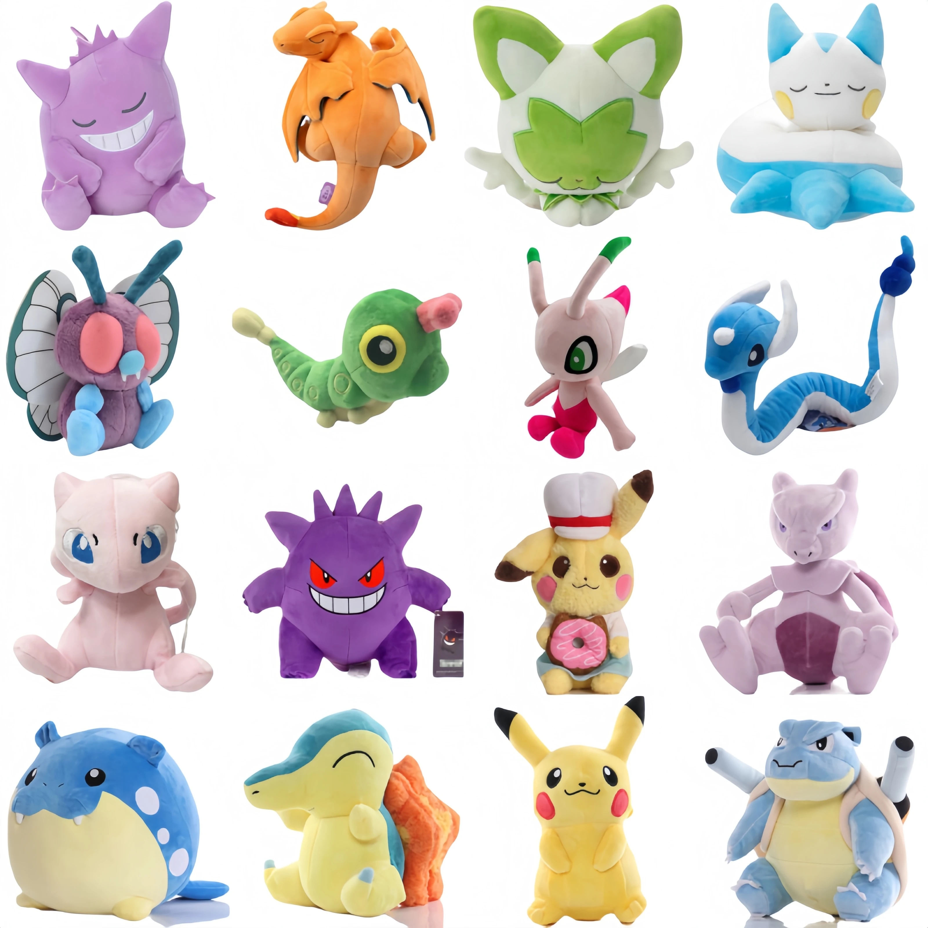 Pokemon Pikachu Pichu Charmander Bulbasaur Squirtle Charizard Eevee ...