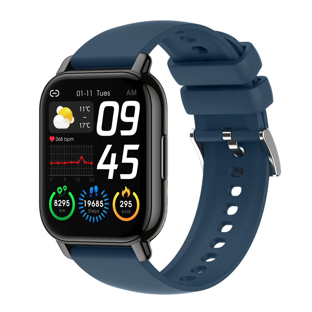 P66 Gloryfit Relógio Inteligente Homens 1.85 Polegada Tela Cheia ...