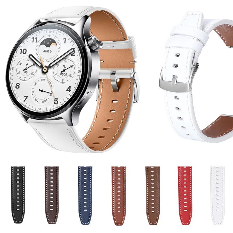 22mm-Leather-Watch-Band-Strap-for-Xiaomi-Mi-Watch-Color-2-Replacement ...