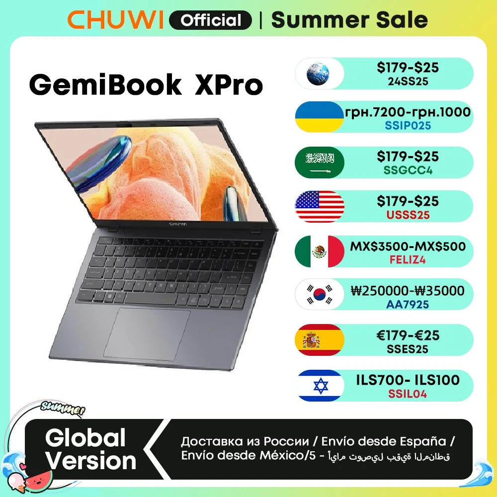 CHUWI-GemiBook-XPro-Laptop-Intel-N100-Processors-8GB-RAM-256GB-SSD-14-1 ...