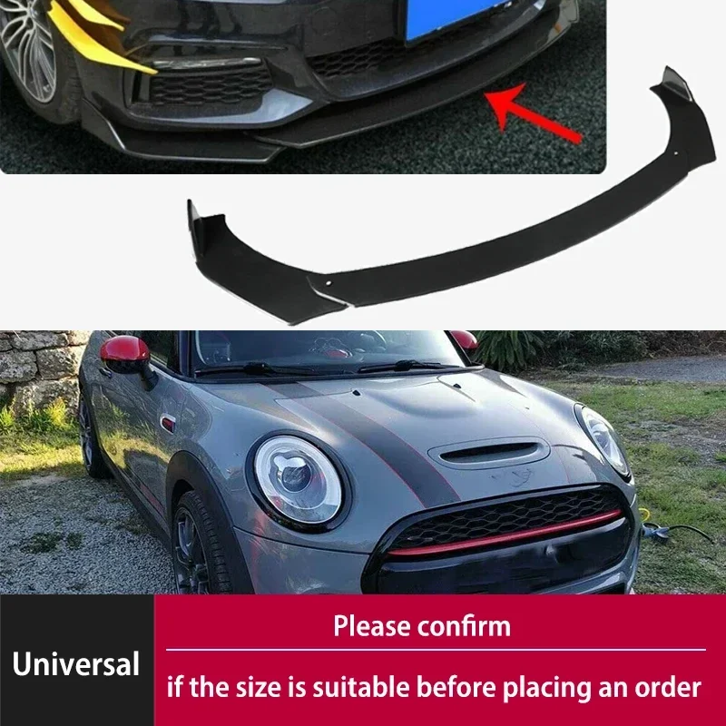 Universal-Front-Bumper-Blade-Lip-Spoiler-Splitter-for-MINI-COOPER-R53 ...