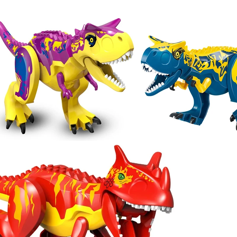 DIY-Building-Block-Dinosaur-Jurassic-Tyrannosaurus-Rex-World-2-Assembly ...