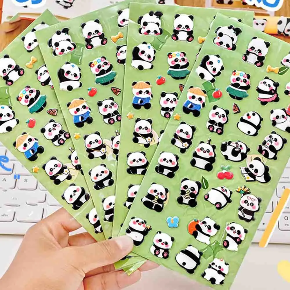 1-Piece-Cute-Kawaii-Cartoon-Stereoscopic-Panda-Stickers-Diary-Scrapbook ...
