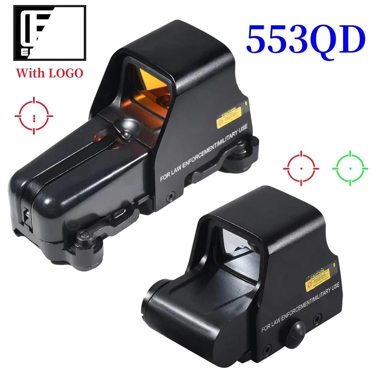 E*t*ch 553 Red Green Dot Holographic Sight Hunting Reflex Dot Quick ...