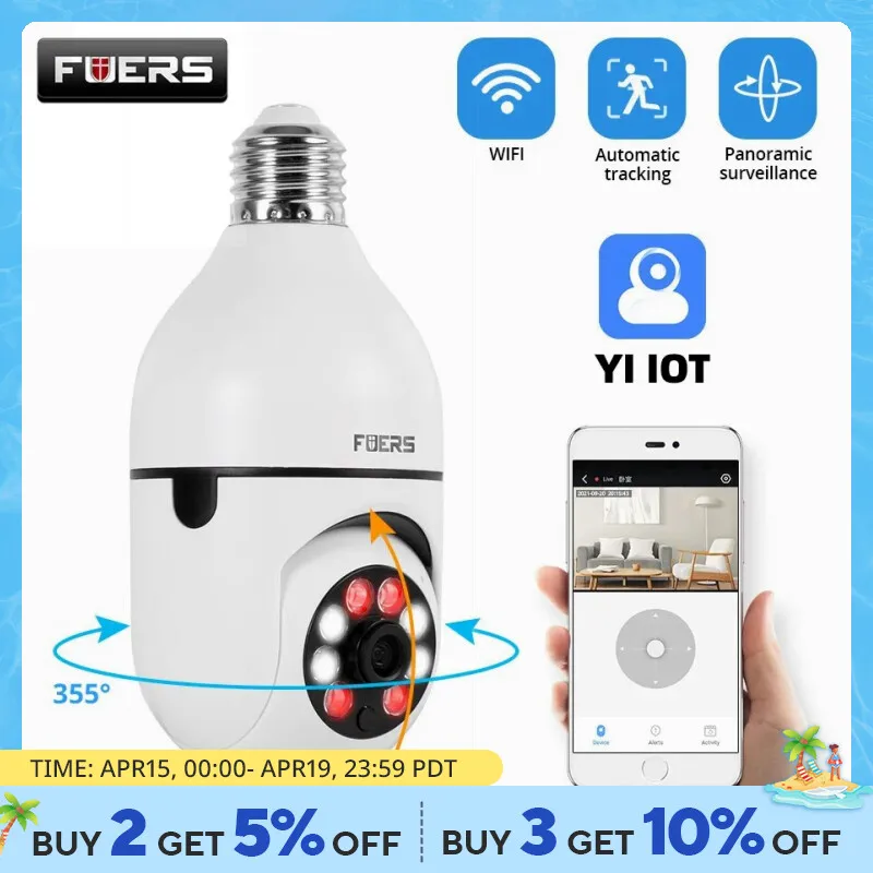 Bulb-E27-Surveillance-Camera-Full-Color-Night-Vision-Automatic-Human ...