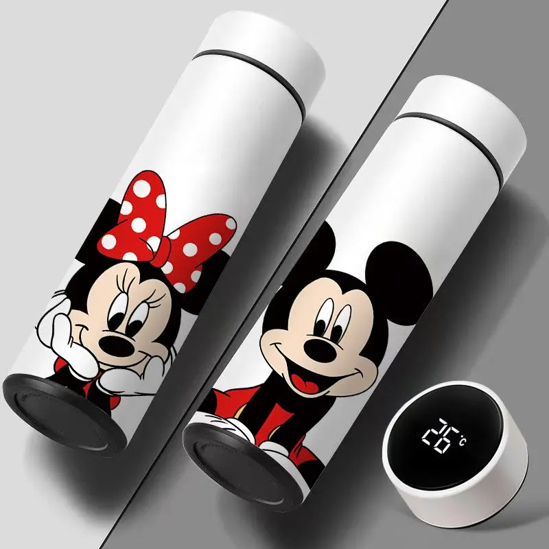Disney-Cute-Mickey-and-Minnie-Smart-Insulated-Cup-Cartoon-Temperature ...