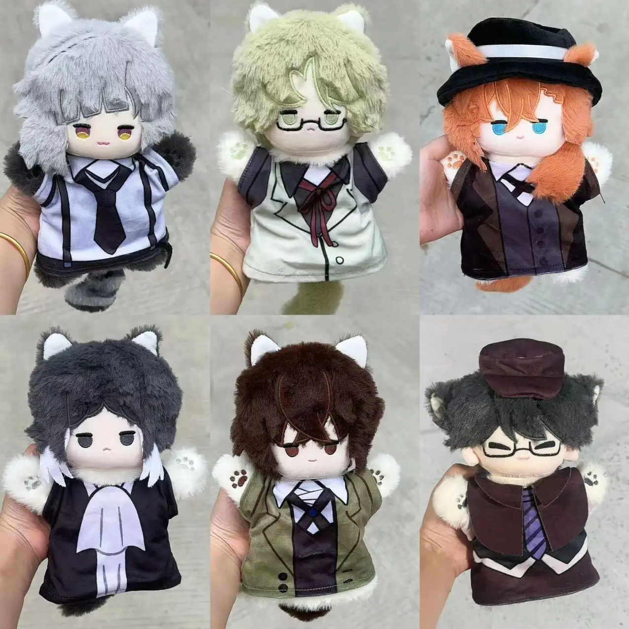 Anime-Bungou-Stray-Dogs-Plush-Hand-Puppet-Doll-25CM-Dazai-Osamu ...