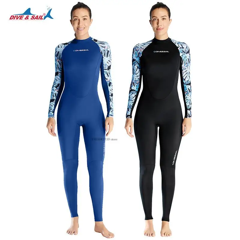 Summer-Women-Diving-Swimwear-Female-Long-Snorkeling-Diving-Beach ...