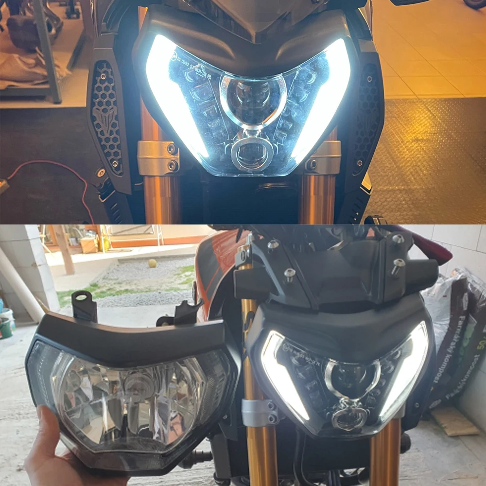 E-MARK-Headlights-MT09-2014-2015-2016-Head-Lamp-LED-Assembly-DRL ...