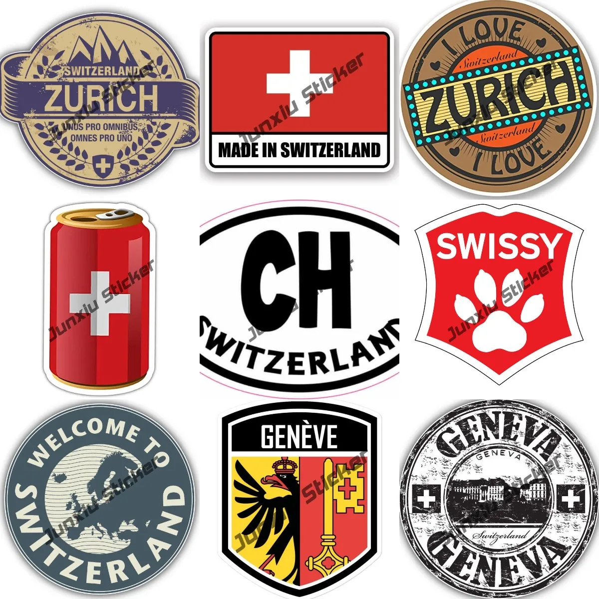 Made-In-Switerland-Sticker-Swiss-Luzern-Zurich-City-Coat-Decal-UV ...