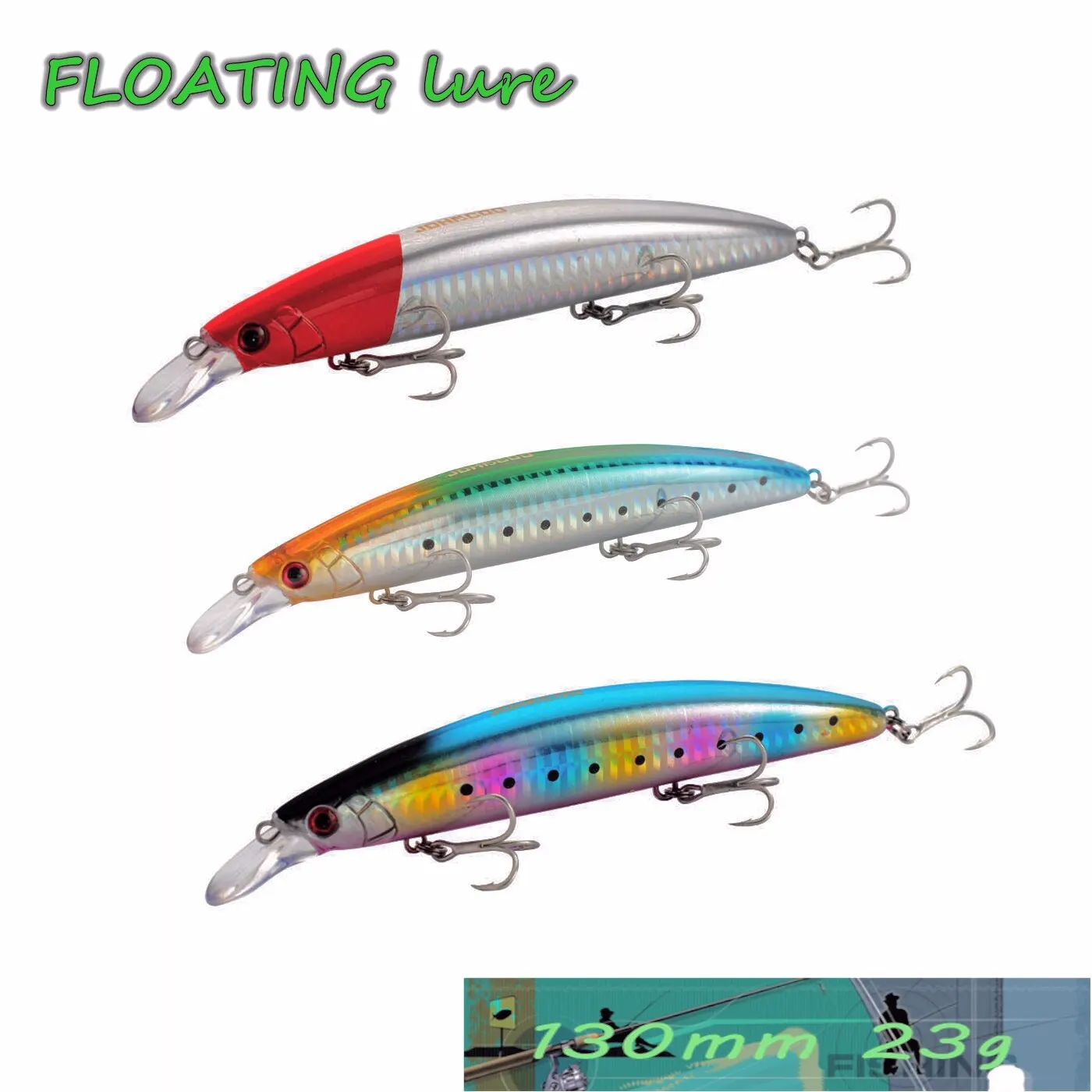 Long Casting Floating Jerkbait 130mm 23g Fishing Lure With Quality ...