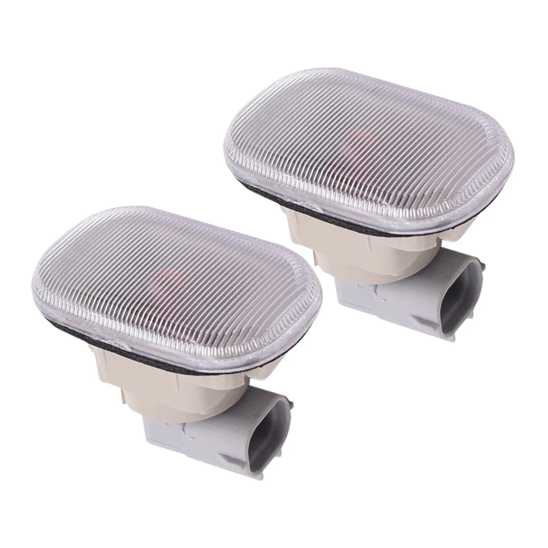 1 Pair Clear Lens Fender Side Marker Turn Signal Light 81730-02040 Fit ...