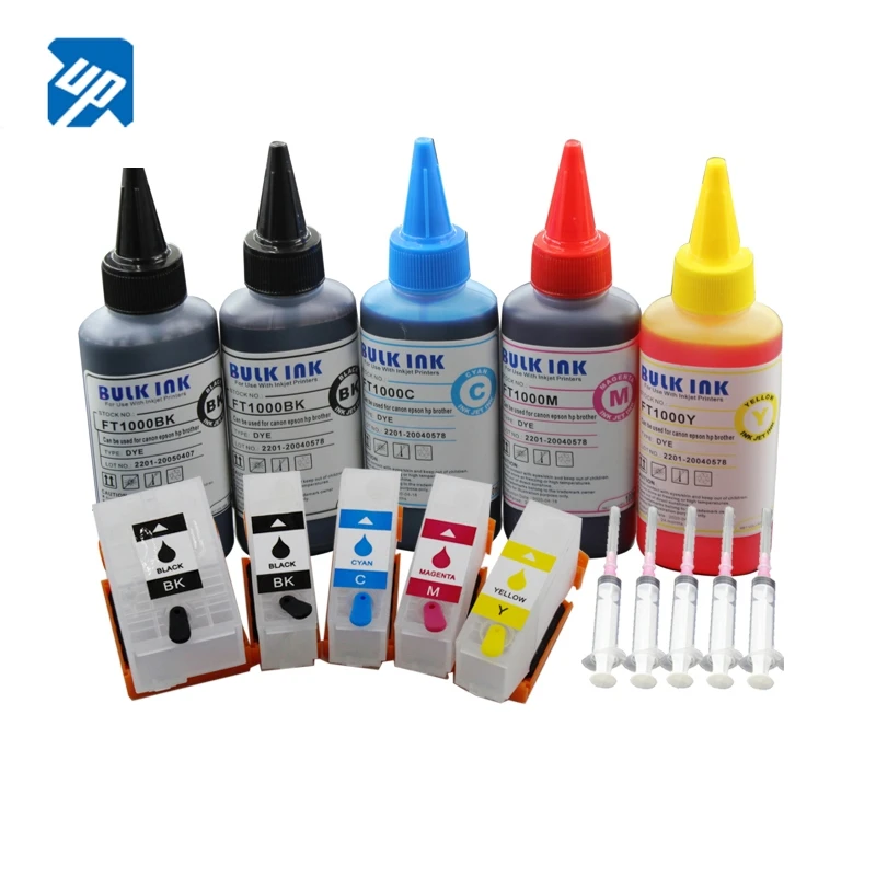 UP Refill ink kit 202XL Refillable ink cartridge with auto reset chip ...