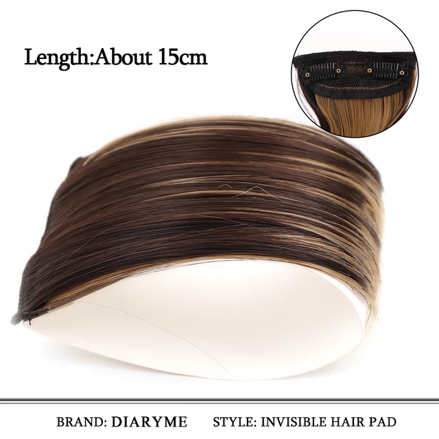 Synthetic singular clip on hair styling pads