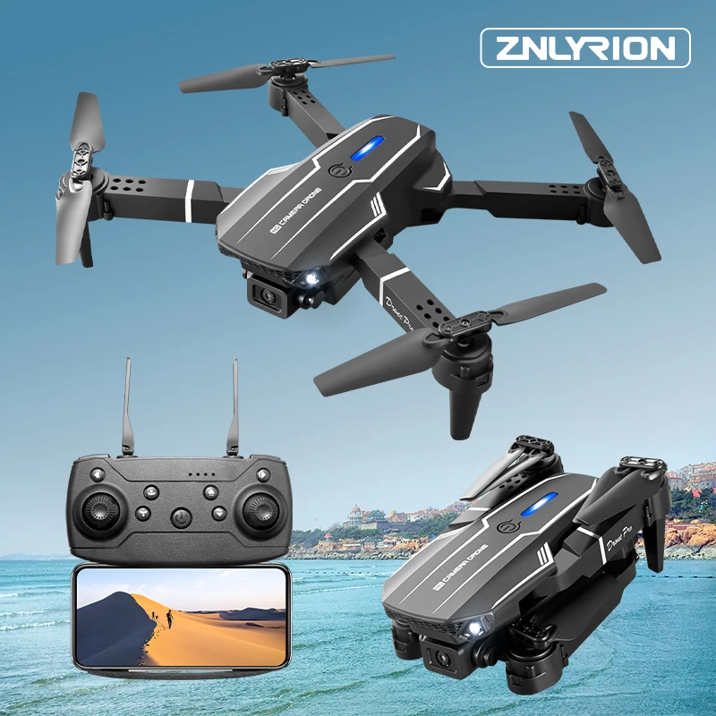 Drone-Quadcopter-Dobr-vel-com-Bateria-Helic-ptero-RC-E88-FPV-Altitude ...