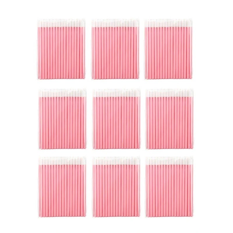Descart-vel-Full-Size-Batom-Wands-Set-Pink-Lip-Brush-aplicador-de-r-mel ...
