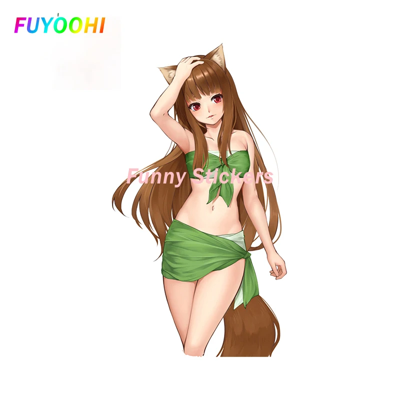 Fuyoohi Exterior Protection Funny Stickers Spice And Wolf Funny Car