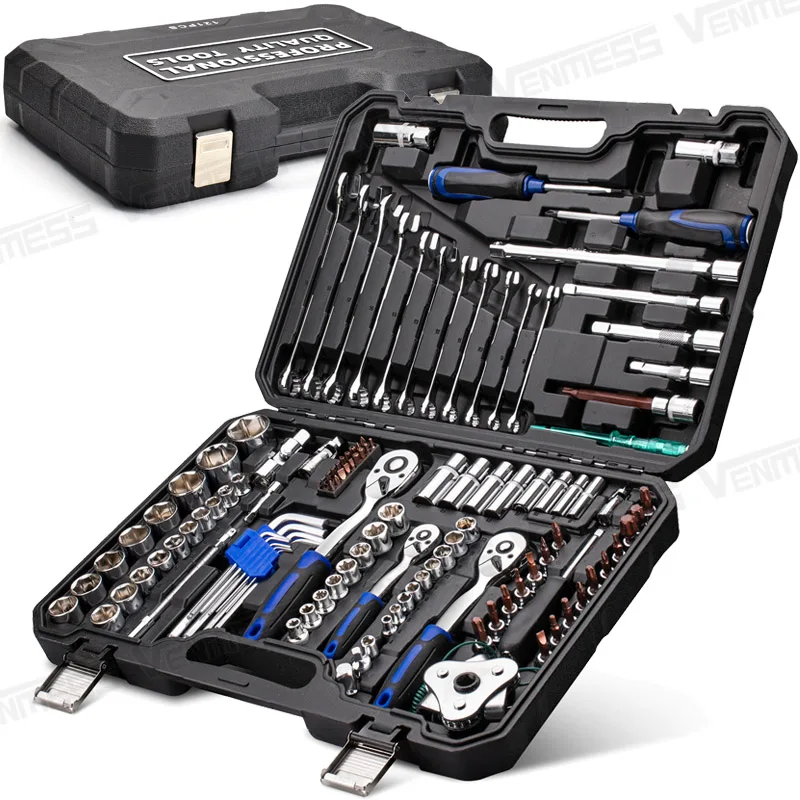 Mechanic-Tool-Set-and-Socket-Wrench-Set-Household-Hand-Tool-Kit-Auto ...