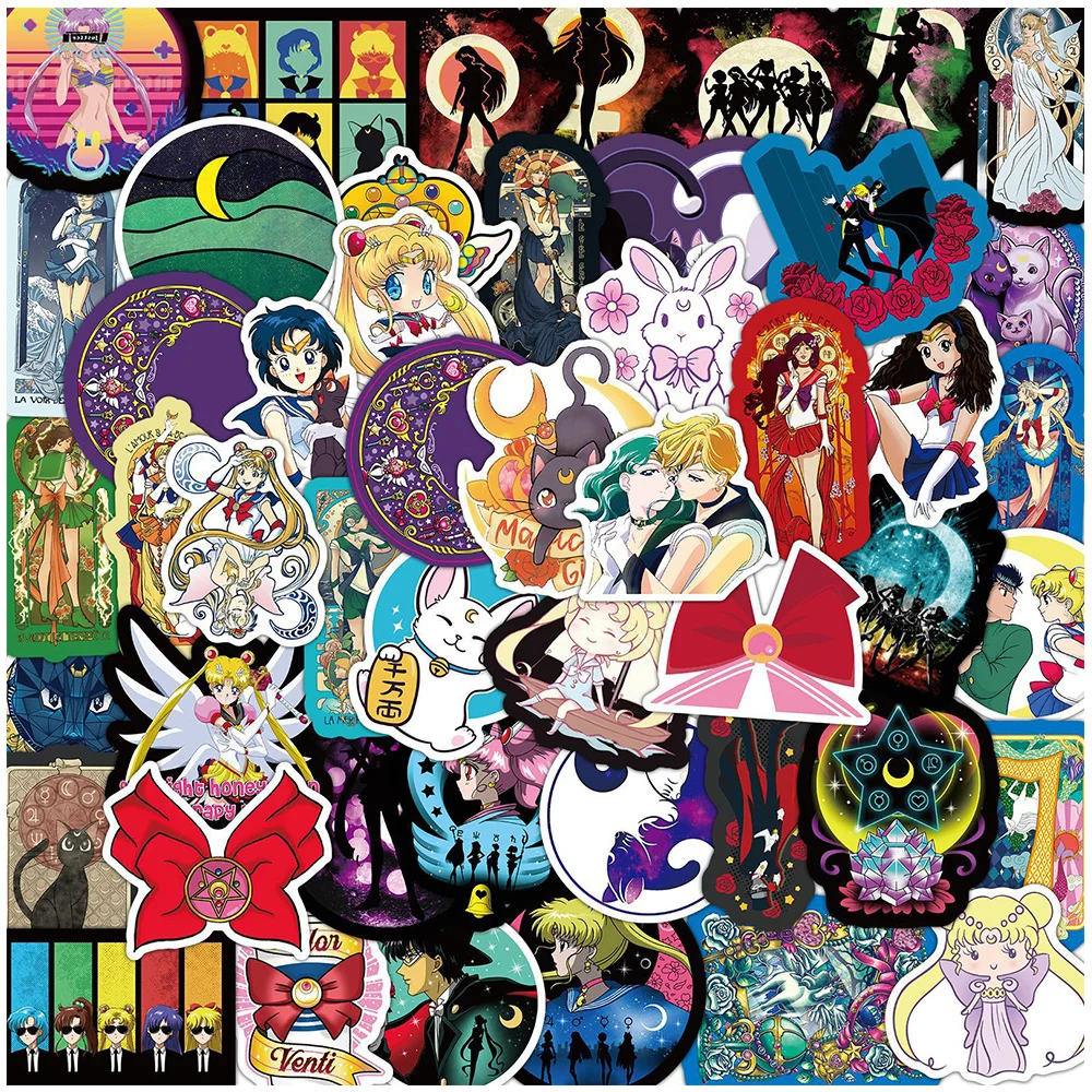 10-30-50pcs-Aesthetic-Anime-Sailor-Moon-Graffiti-Stickers-Decals-Kids ...