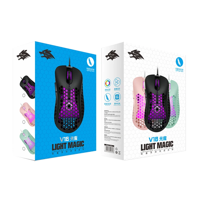 Ratón con cable de silicona para juegos y trabajo, Mouse creativo con 6 ...