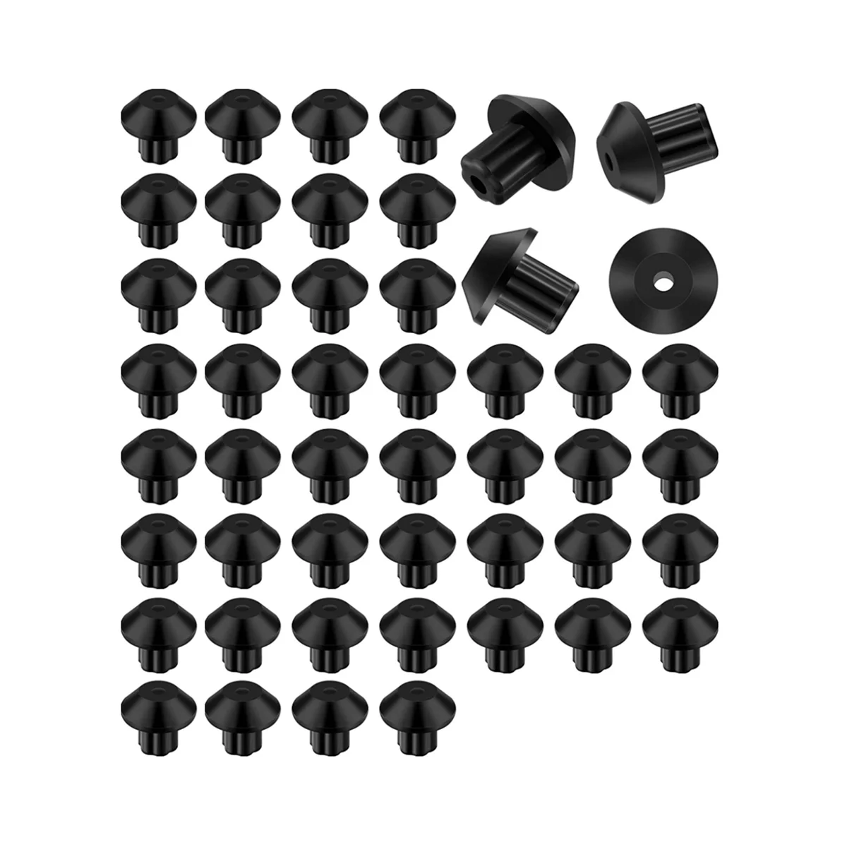 48-Pcs-Rubber-Grate-Feet-Rubber-Foot-Replacements-Compatible-with ...