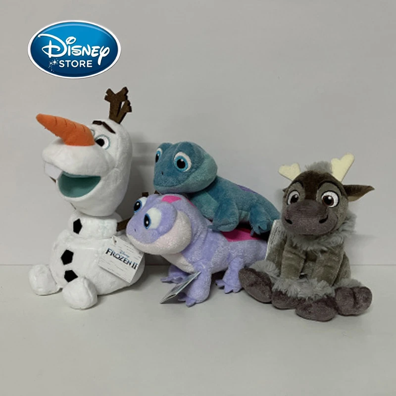 Original Disney Frozen 15-20CM Plush Doll Cute Sven Olaf Blue Purple ...