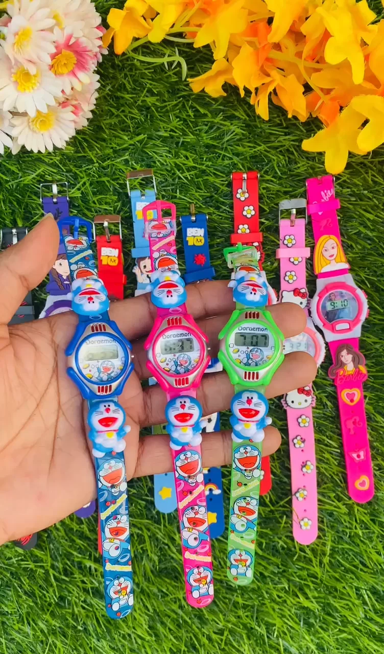 New Doraemon Cartoon Boys Girls Children Watches, Wristwatches For Kids ...