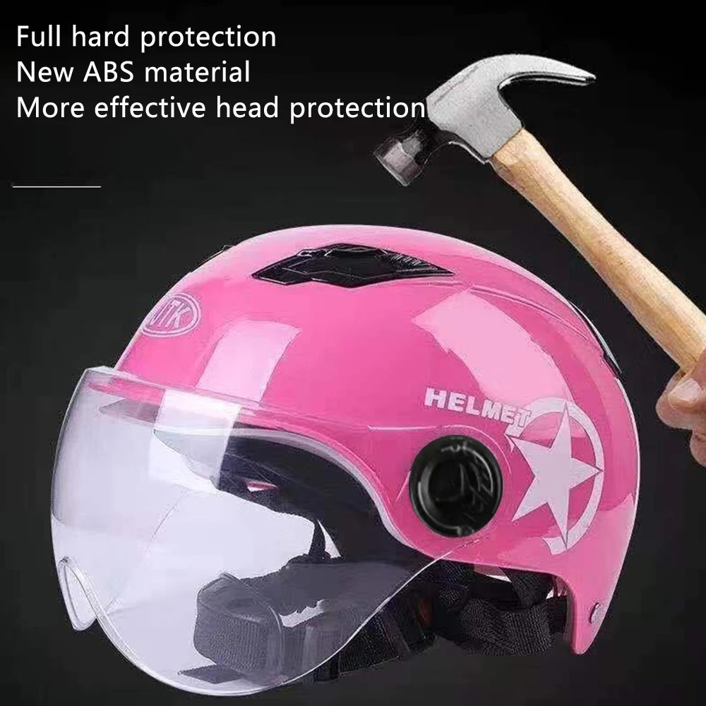 Men-Motorcycle-Helmet-Woman-Electric-Motor-Car-Scooter-Bike-Open-Face ...
