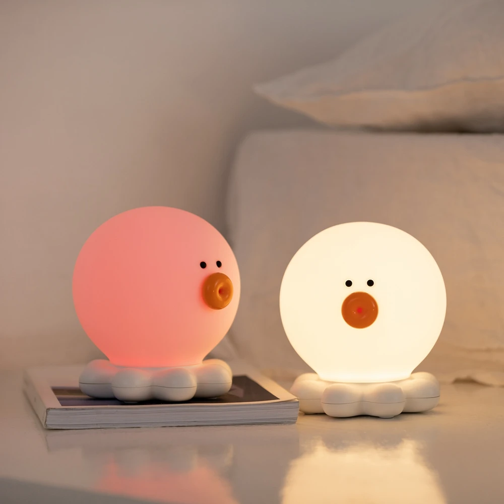 Cute-Octopus-Night-Light-Soft-Sillicone-Touch-Tap-Squishy-Night-Lamp ...