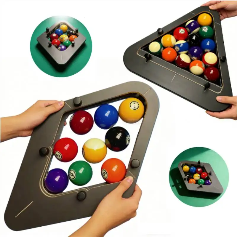 Pool Table Triangle Rack – Durable Plastic Billiard Ball Racking Frame ...