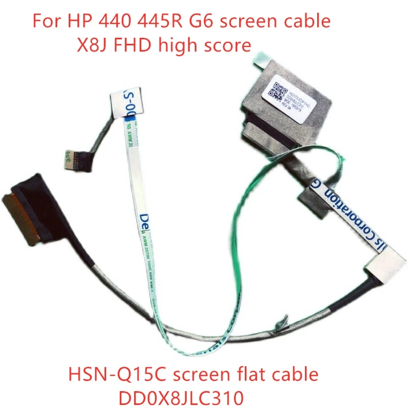 노트북 LVDS EDP LCD 케이블, HP 440 445R G6 스크린 케이블 X8J FHD, 높은 점수 HSN Q15C ...