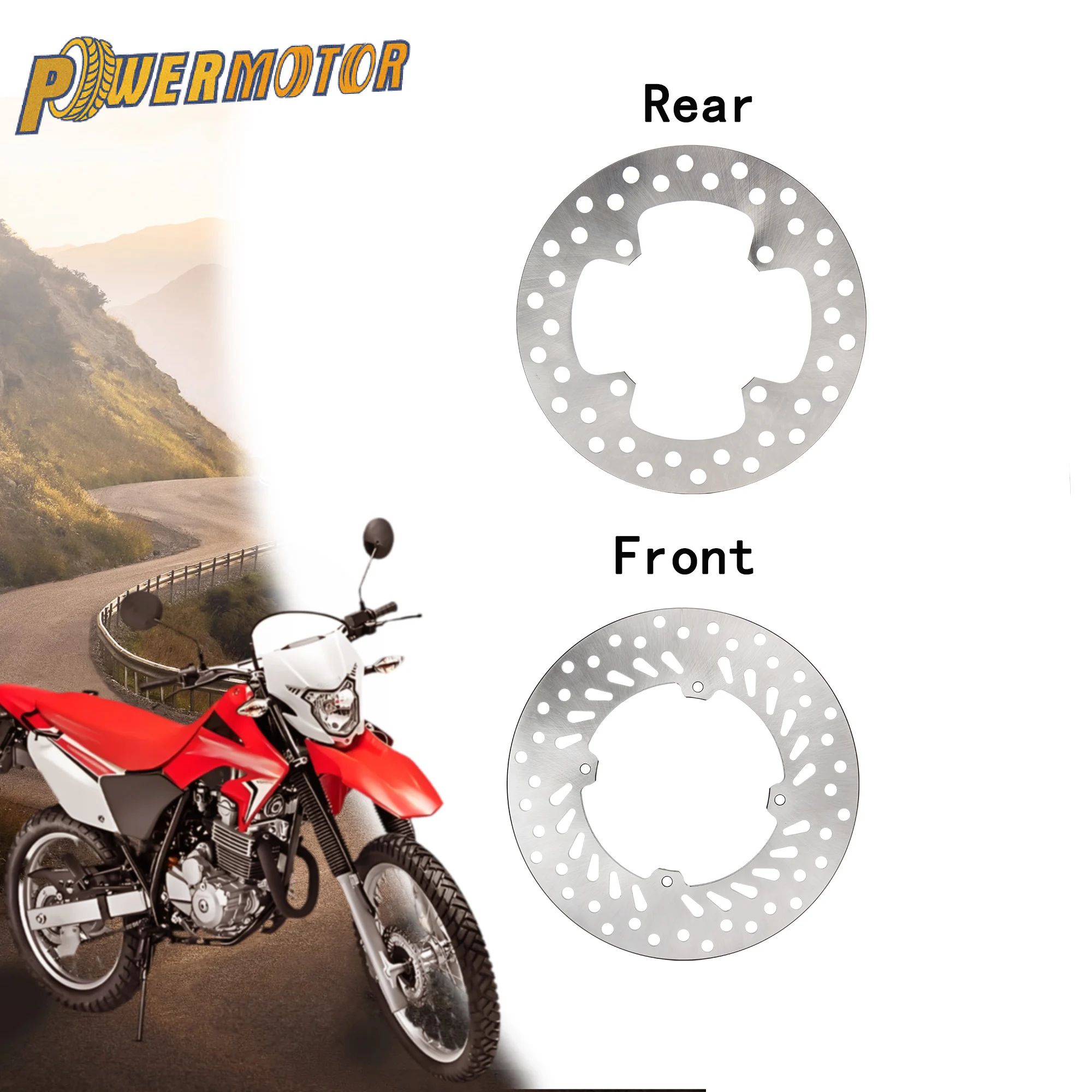 For Honda Motorcycle Front Rear Brake Disc Rotor for CRF 230 L M XR 250 ...
