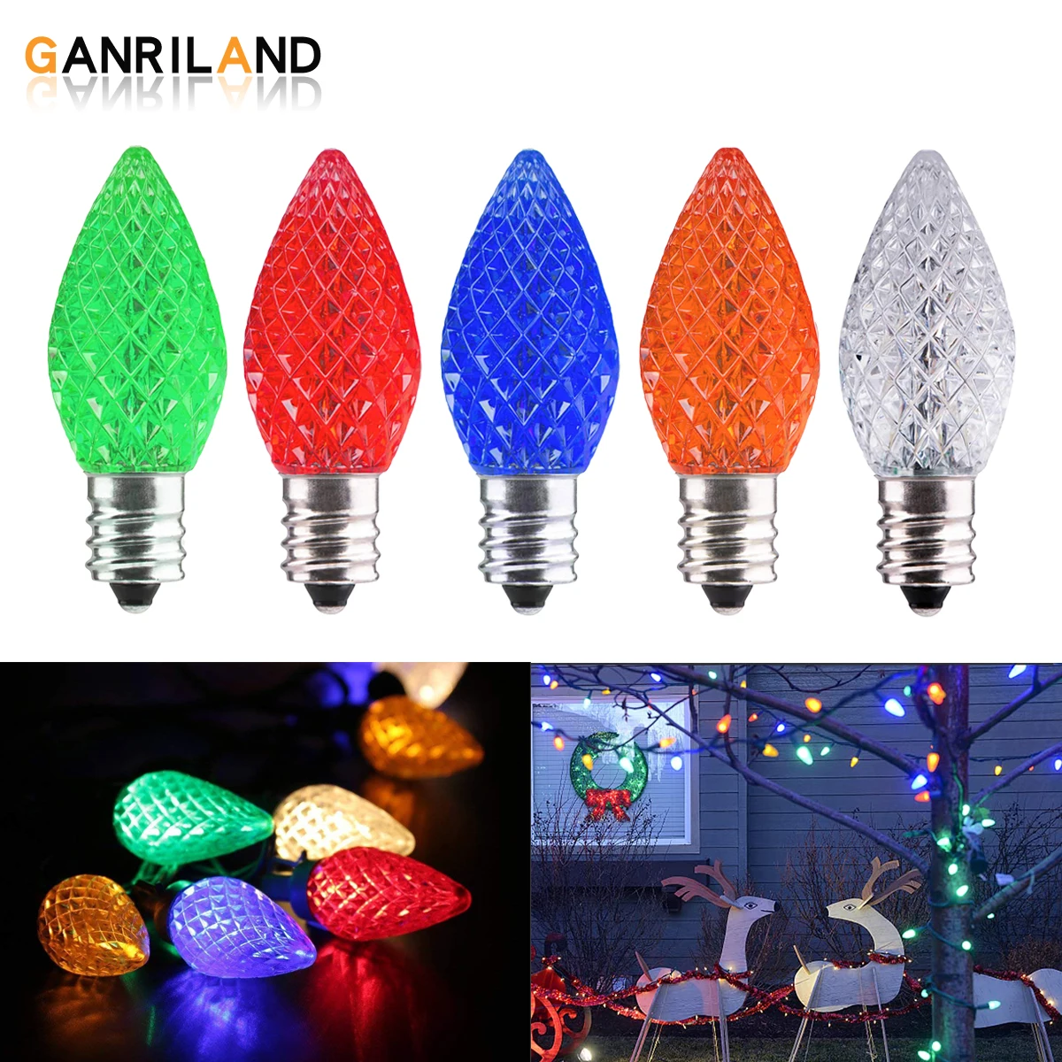 GANRILAND-C7-RGB-E12-Candle-Led-Bulbs-Shatterproof-Waterproof-IP44 ...