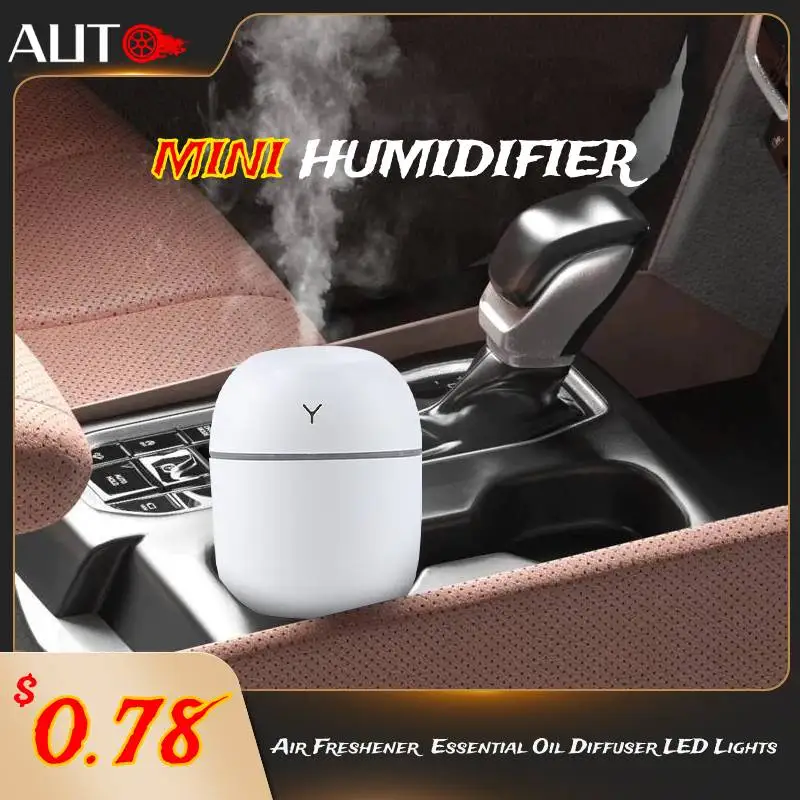 Mini Humidifier For Car With LED Aroma Essential Oil Diffuser Car ...