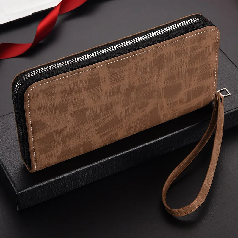 New-Men-s-Wallet-Short-Frosted-Leather-Wallet-Retro-Two-Fold-Vertical ...