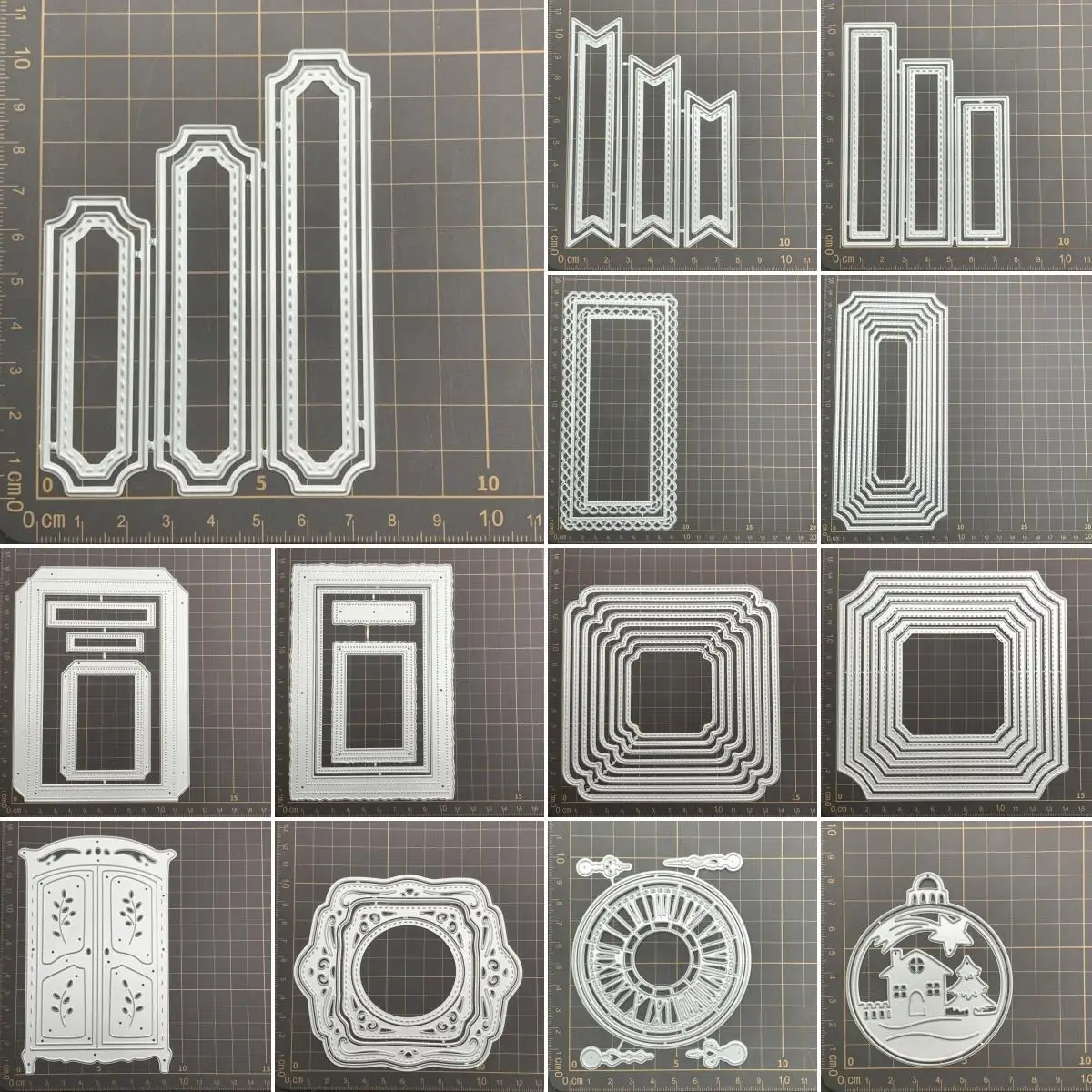 14-kinds-label-rectangle-frame-Metal-Cutting-Dies-Stencils-For-DIY ...