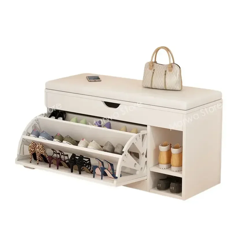 Modern-Shoe-Cabinets-Storage-Entrance-Stool-Hall-Bench-White-Living ...